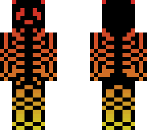 Fire Skeleton | Minecraft Skin