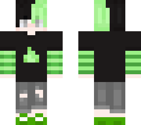 green boy aesthetic e boy spliydyed | Minecraft Skins