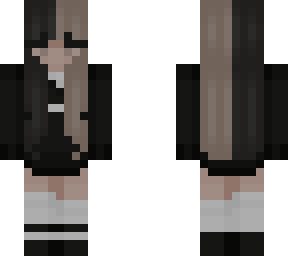Split hair girl | Minecraft Skin