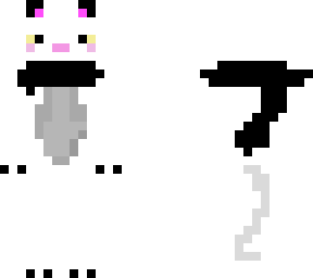 white cute cat | Minecraft Skin