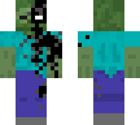 withered zombie (finished) | Minecraft Skin