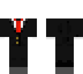 Suit With Red Tie | Minecraft Skins