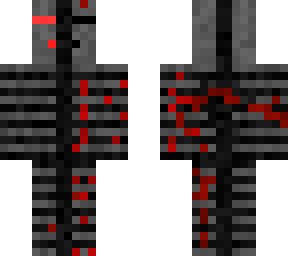 blood covered part evil wither skeleton | Minecraft Skin