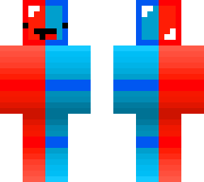 blue red derp skin | Minecraft Skin