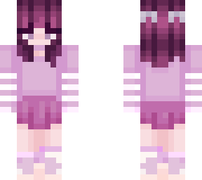 Cute Purple Girl Skin | Minecraft Skin