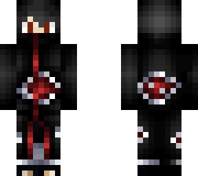 Akatsuki Brown Eyes With Black Hair Boy | Minecraft Skin