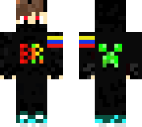 brayan784 Con bandera de Colombia | Minecraft Skin