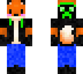 Cute gamer fox | Minecraft Skin