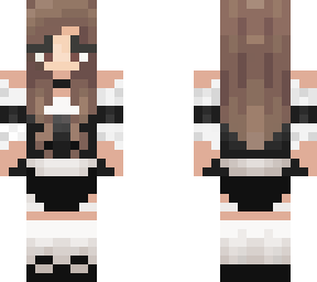 Girl Maid Outfit (updated) | Minecraft Skin