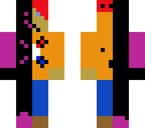 half infected glitch | Minecraft Skin