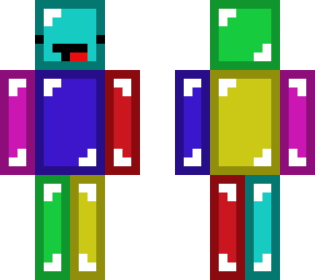 Rainbow Skippy | Minecraft Skin