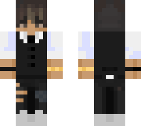 Suit vest w/ sleeves rolled up | Minecraft Skin