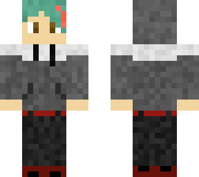 The clothing is on the outer layer | Minecraft Skin