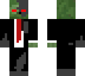 zombie in suit cyborg | Minecraft Skin