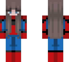 female spiderman | Minecraft Skin