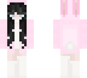 pink bunny girl | Minecraft Skin