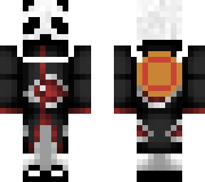 Akatsuki panda straw hat | Minecraft Skin