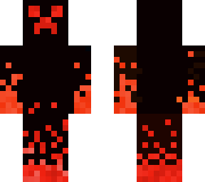 Fire creeper | Minecraft Skin