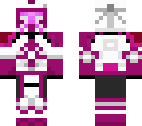 purple clone commando | Minecraft Skin