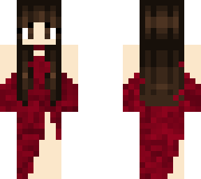 Red Dress Girl | Minecraft Skin