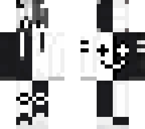BLACK AND WHITE DEVIL | Minecraft Skin