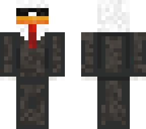 Cool chicken in a suit | Minecraft Skin