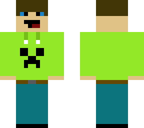 ful gubbe med en creaper trja | Minecraft Skin
