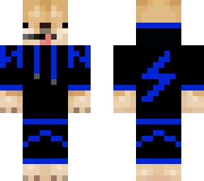 Gamer Doge/Doggo BLUE | Minecraft Skin