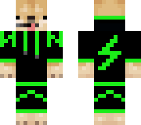 Gamer Doge/Doggo GREEN | Minecraft Skin