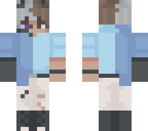 Half Enderman Half Human | Minecraft Skin