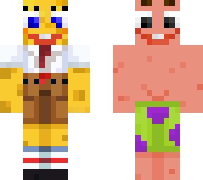 Spongebob Minecraft Skin Hd