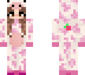 Strawberry cow | Minecraft Skin
