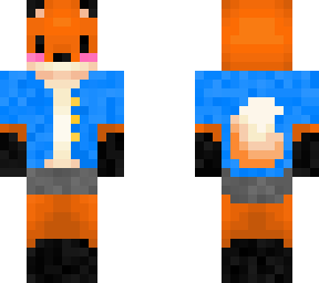 Super cute femboy-fox | Minecraft Skin