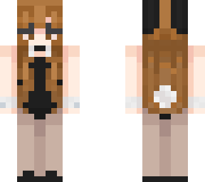 Brown haired bunny girl | Minecraft Skin