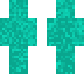 Cyan Concrete Powder Camo | Minecraft Skin