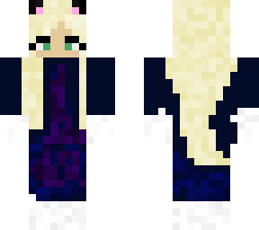 Galaxy cat girl | Minecraft Skin
