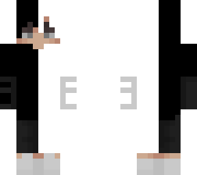 Half white Half black | Minecraft Skin