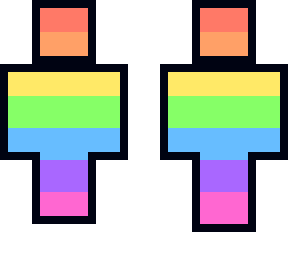 Rainbow floater | Minecraft Skin