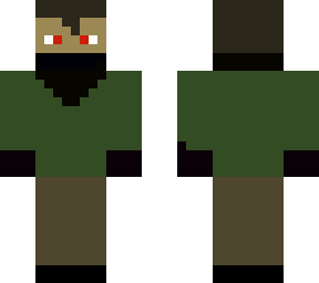 Red eyed boy with bandana | Minecraft Skin