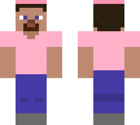 Pink Steve | Minecraft Skins