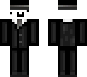 Black Suit Minecraft Skin Black Suit Minecraft Skin