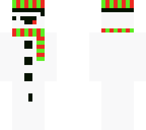 Derpy snowman with whale underlay | Minecraft Skin