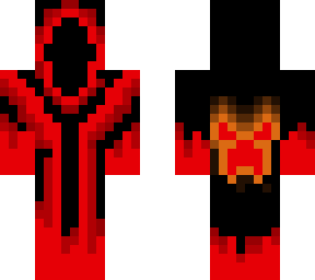 retextured fire mage | Minecraft Skins