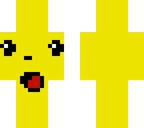 Pikachu wow face | Minecraft Skin