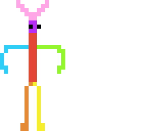 Rainbow stickman | Minecraft Skin