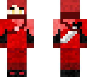 Red Ninja/ Fire Ninja corrected | Minecraft Skin
