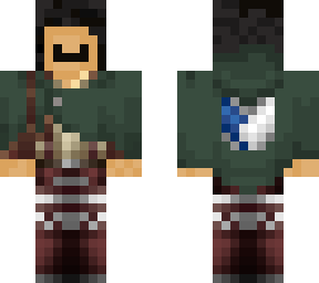 AOT Scout Regiment Outfit Vol 2 (base from justiyah) | Minecraft Skin