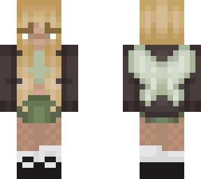 fairy cottagecore grunge elf cute girl woman female | Minecraft Skins