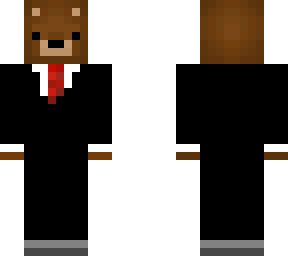 Bear With Suit | Minecraft Skins