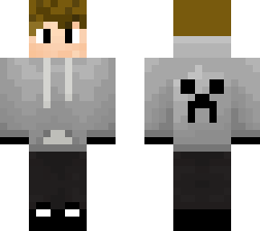 gray sahding hoodie | Minecraft Skins